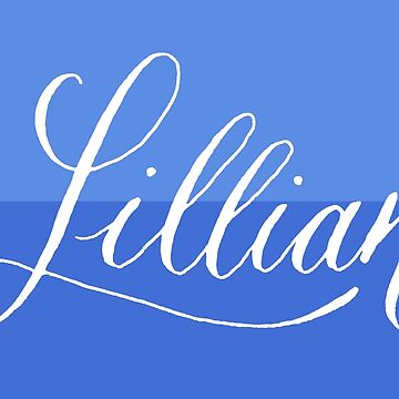 "Lillian - Modern Calligraphy Name Design" Sticker for Sale by Chee Sim ...
