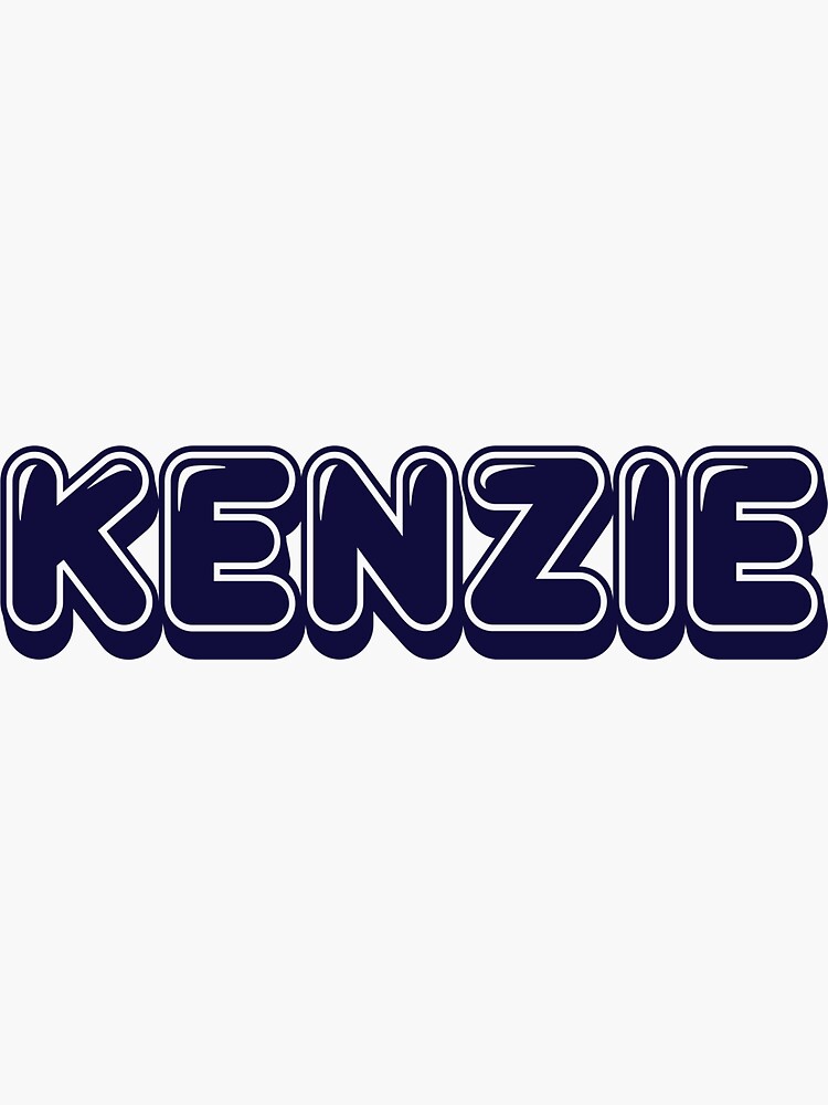 "KENZIE" Sticker for Sale by gerarddiviase | Redbubble