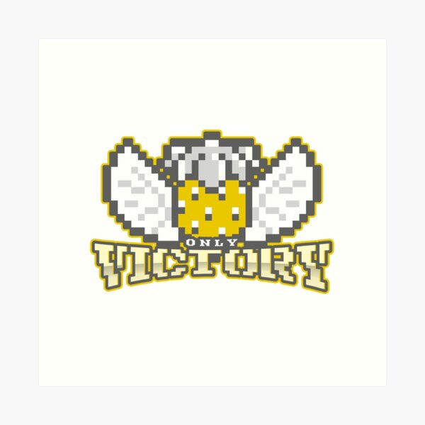 "Only VICTORY 8 bit Retro Pixel Art" Art Print by FindDesign | Redbubble