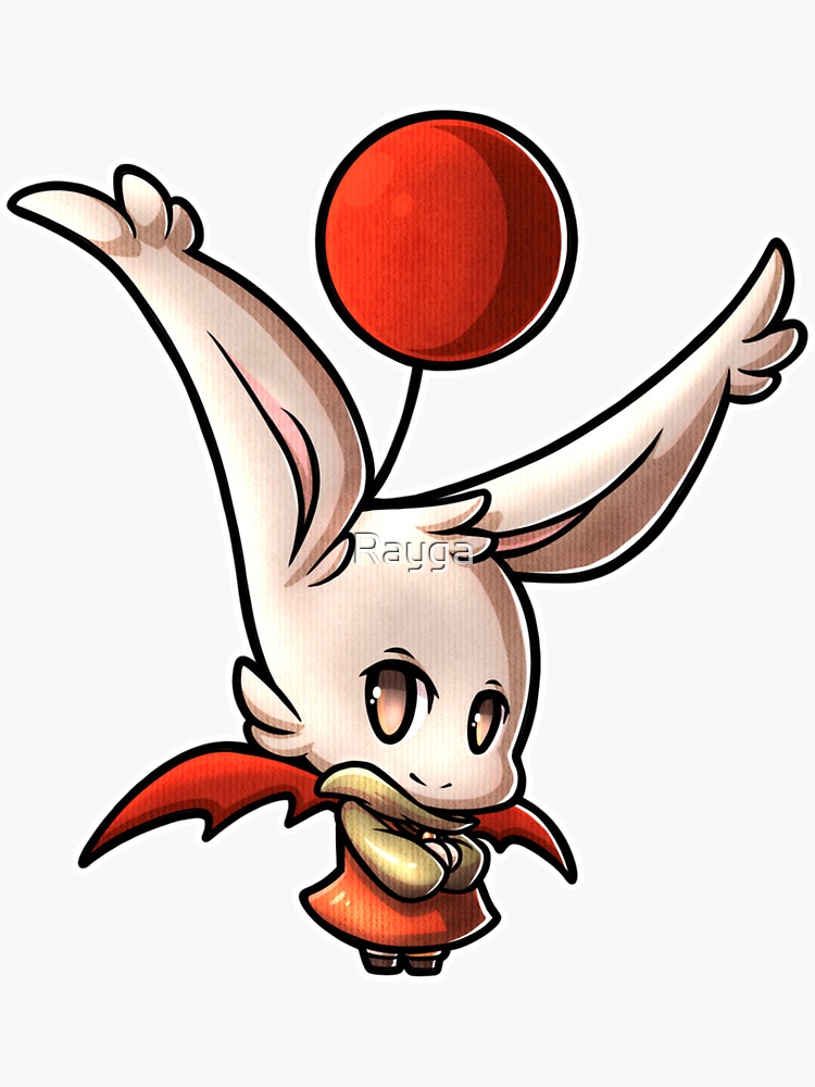 "Moogle from Final Fantasy tactics advance / A2" Sticker by Rayga ...