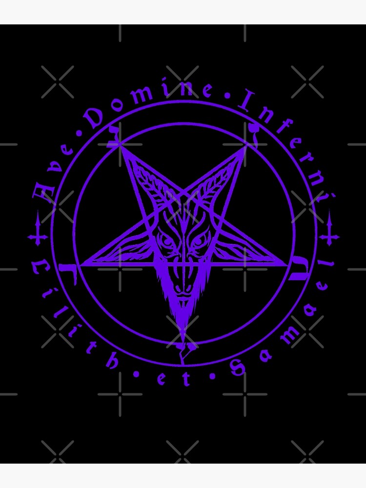 Póster «Satanás Pentagrama Baphomet Latín» de Kolsab | Redbubble