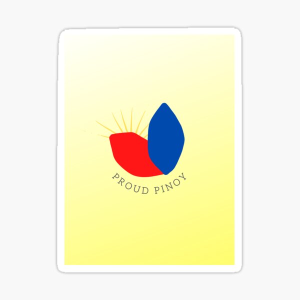 "Proud Pinoy" Sticker for Sale by balikbayan | Redbubble