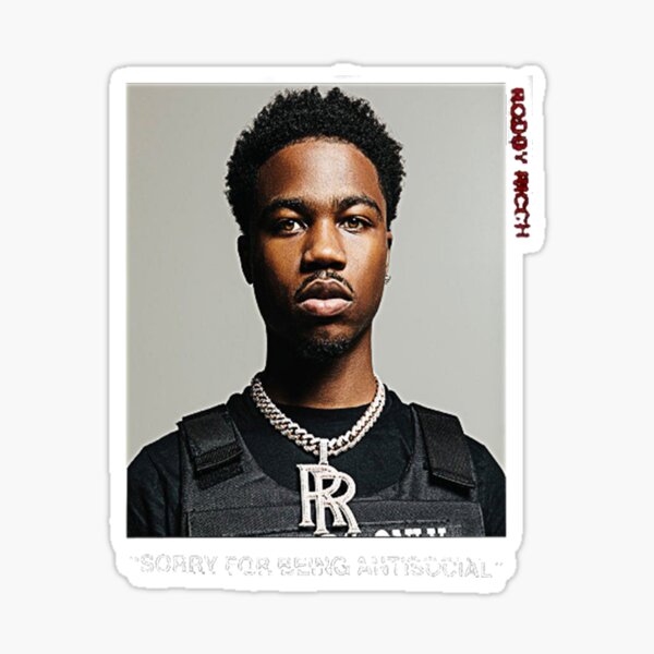 "Roddy Ricch Tshirt Roddy Rich Fan " Sticker for Sale by blockerbab ...