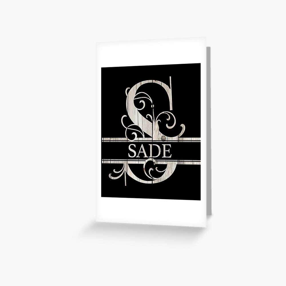 "Sade Name - Wood Style Monogram Letter S The Sade Name Gift For Sade ...