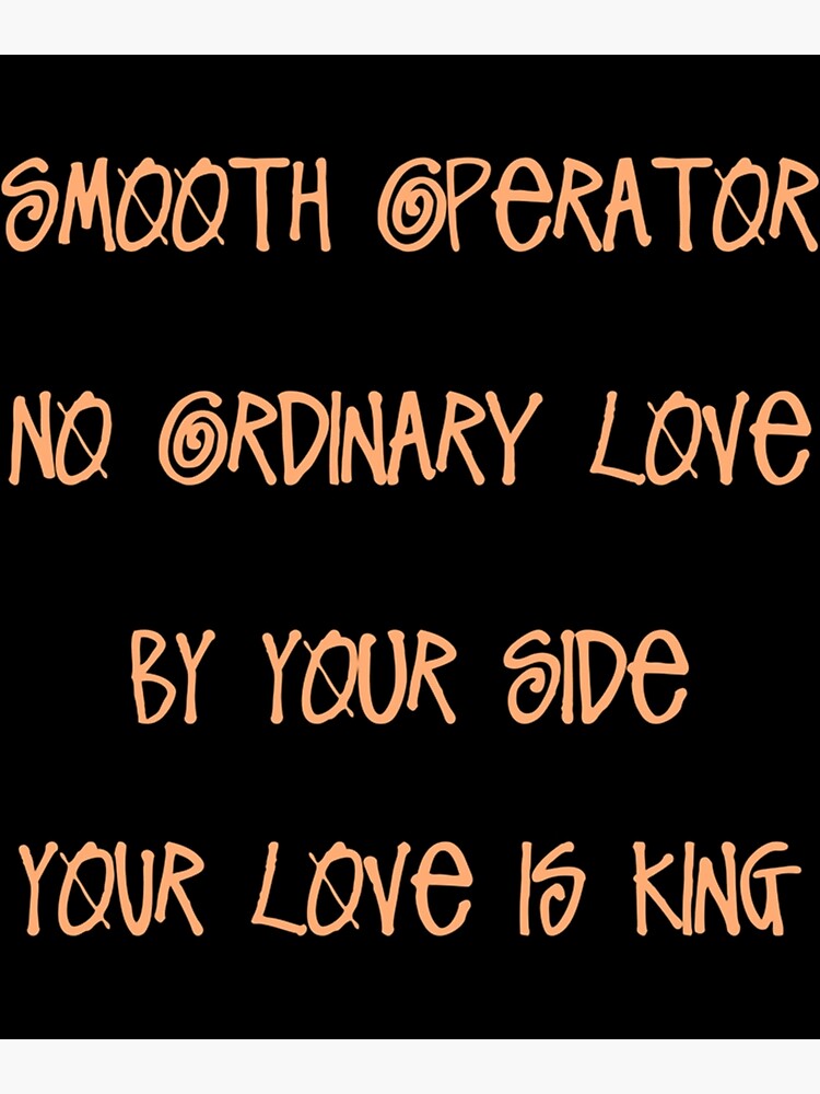 "Smooth Operator pack - Sade Classic " Poster for Sale by ...