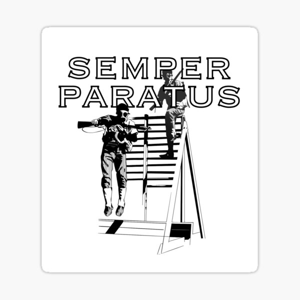 "Semper paratus " Sticker for Sale by ronredwood | Redbubble