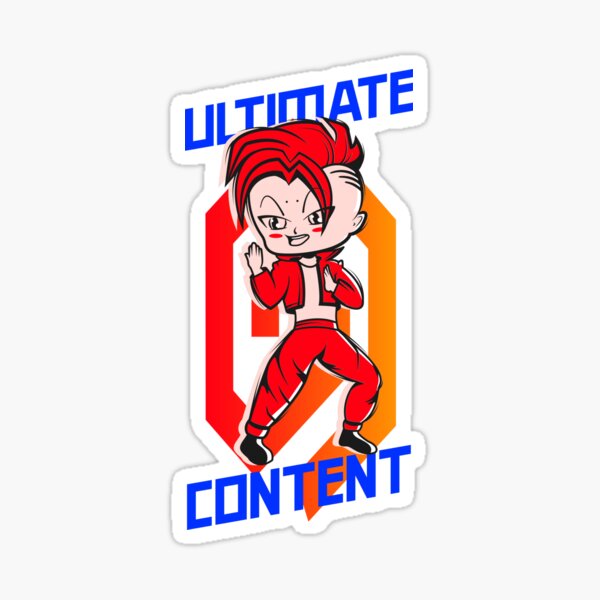 "Ultimate Content" Sticker for Sale by RoyalBeing | Redbubble