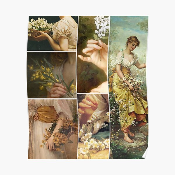 "Vintage Yellow Aesthetic Renaissance Art" Poster for Sale by ...