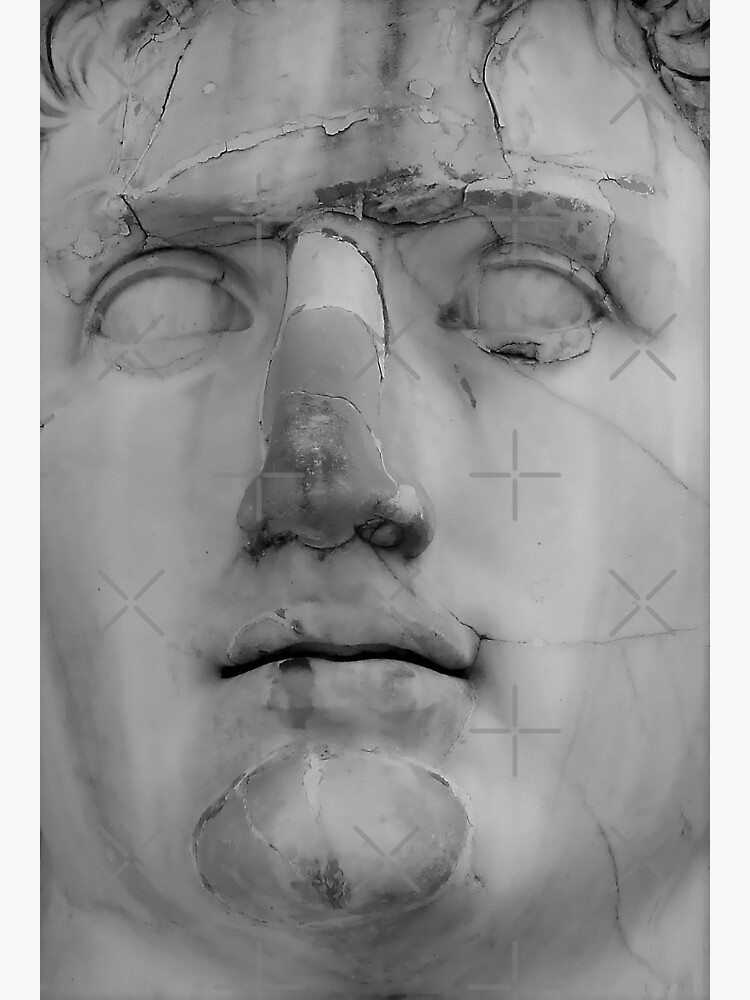 "Marble face" Sticker for Sale by Hand-drawn | Redbubble