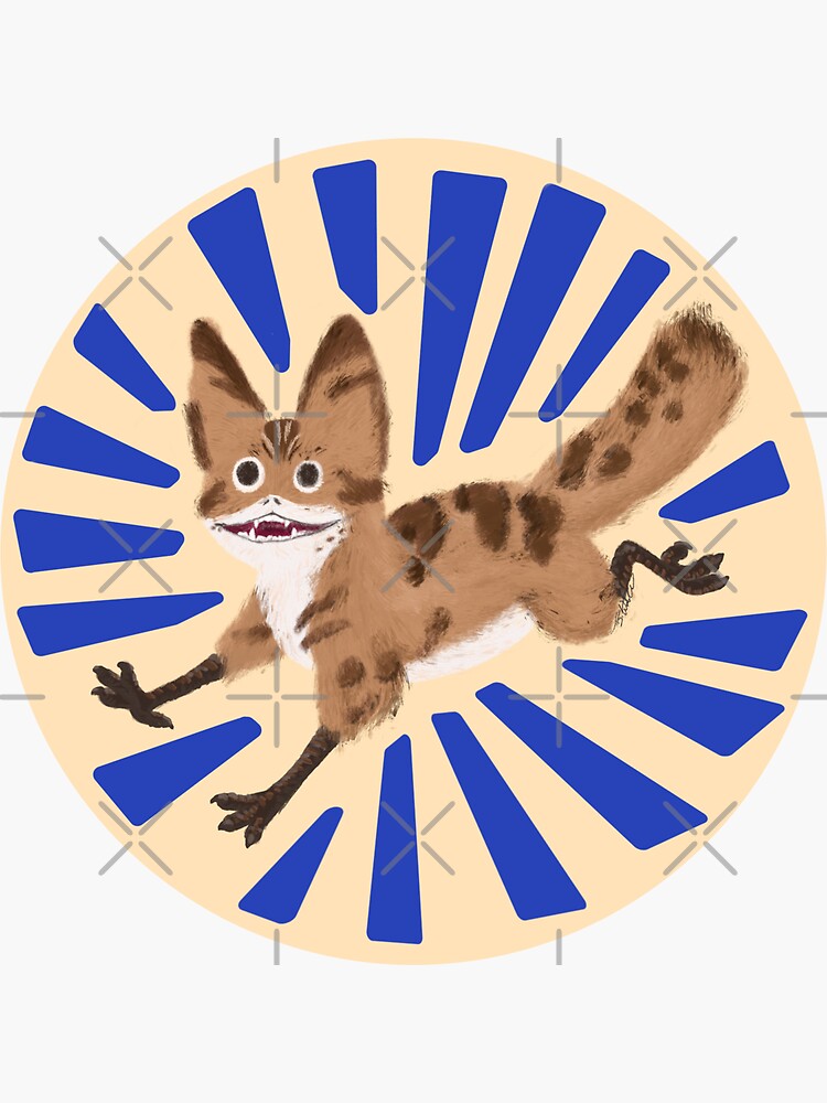 "Loth cat " Sticker for Sale by TjDrawings | Redbubble