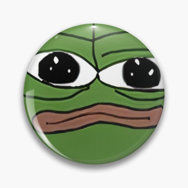 "Pepe Stare Twitch Emote " Pin for Sale by ShopHolo | Redbubble
