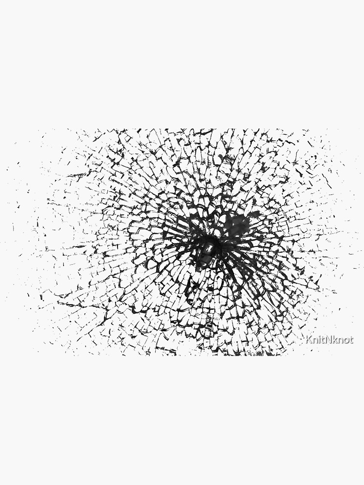 " broken glass" Sticker for Sale by KnitNknot | Redbubble