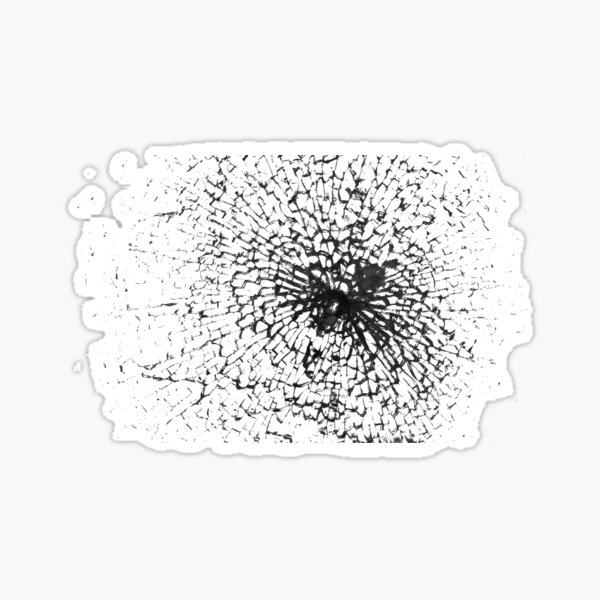 " broken glass" Sticker for Sale by KnitNknot | Redbubble