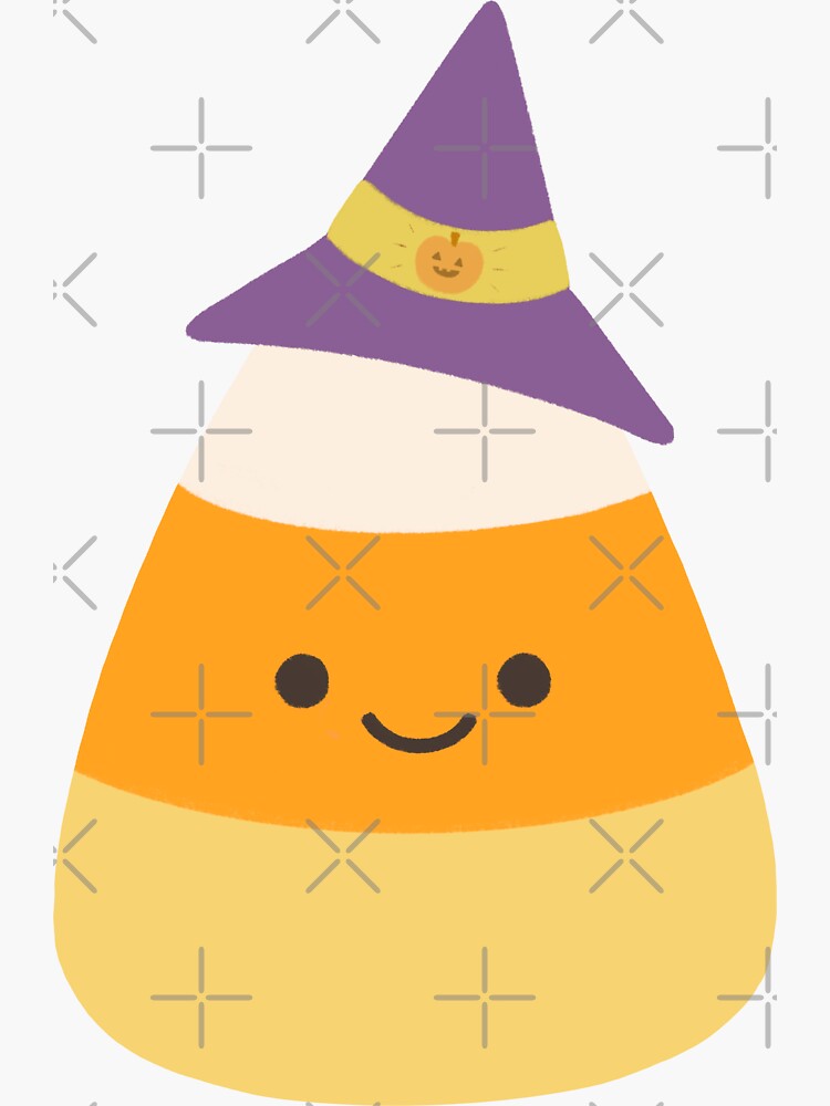 "candy corn witch" Sticker for Sale by signedbykaty | Redbubble