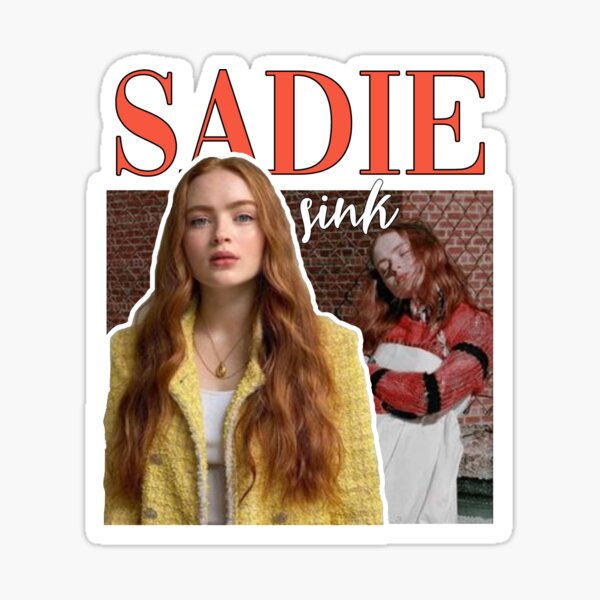 "Sadie Sink" Sticker for Sale by dovetastic123 | Redbubble