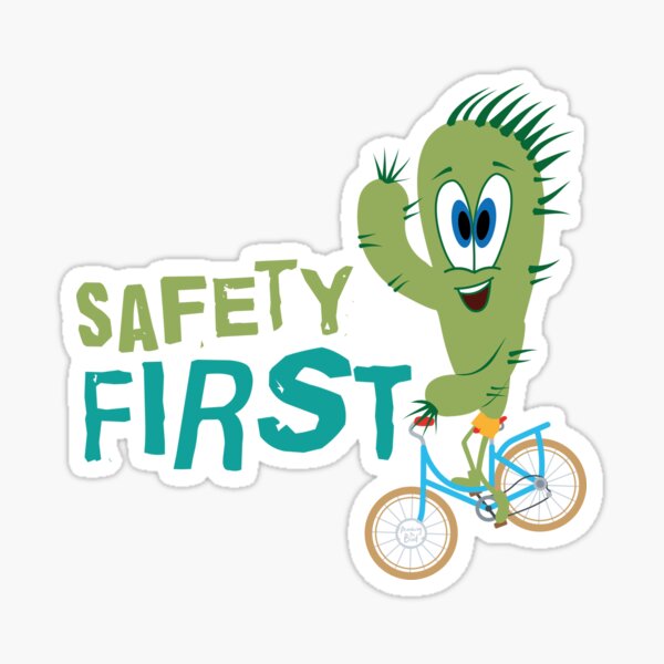 "Safety first" Sticker for Sale by MBartprints | Redbubble