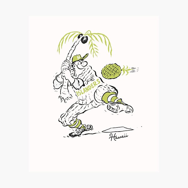 "Hawaii Islanders Triple-A Pacific Coast League Vintage Logo ...