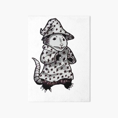"Wizard Possum Sticker" Art Board Print by RileySessions | Redbubble