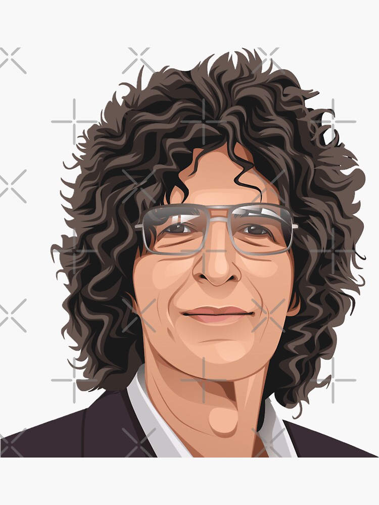 "Howard Stern the unexpected voice of reason" Sticker for Sale by Check ...