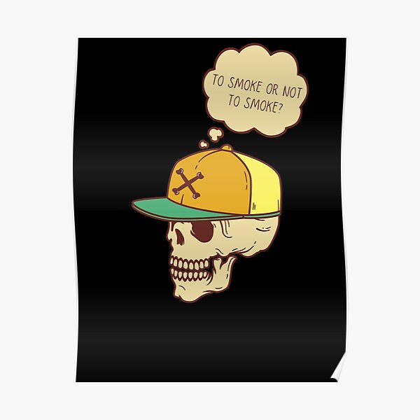 "Thinking Stoner Logo" Poster for Sale by ici1575 | Redbubble