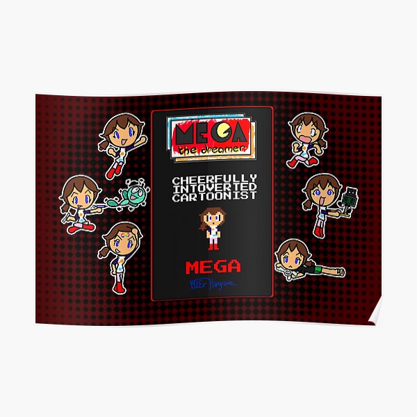 "Mega (Arcade Bezel)" Poster by TylerHargrove | Redbubble