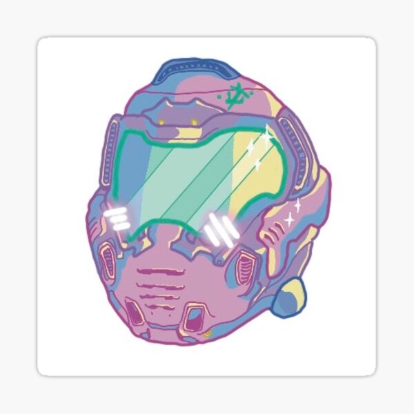 "Doom Slayer" Sticker for Sale by DragonTailz | Redbubble
