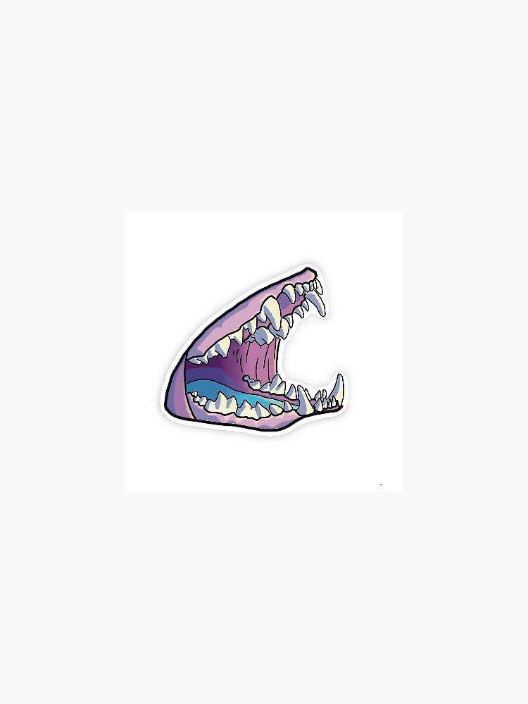 "Dog Maw" Sticker for Sale by DragonTailz | Redbubble