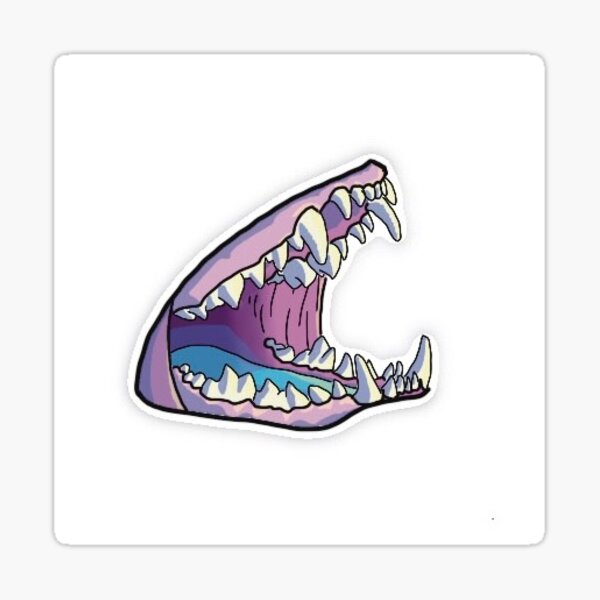 "Dog Maw" Sticker for Sale by DragonTailz | Redbubble