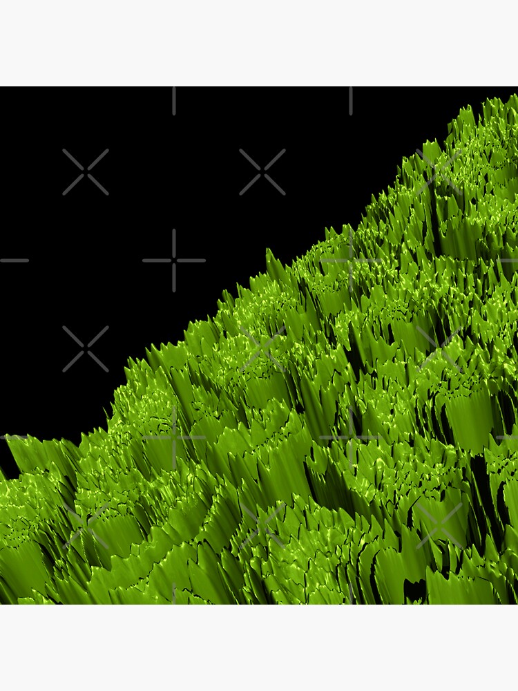 "Abstract Green Spikes" Sticker for Sale by perkinsdesigns | Redbubble