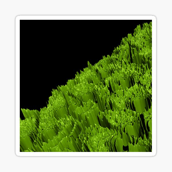 "Abstract Green Spikes" Sticker for Sale by perkinsdesigns | Redbubble