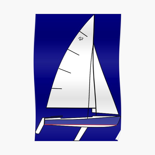 "Flying Scot Sailboat" Poster by CHBB | Redbubble