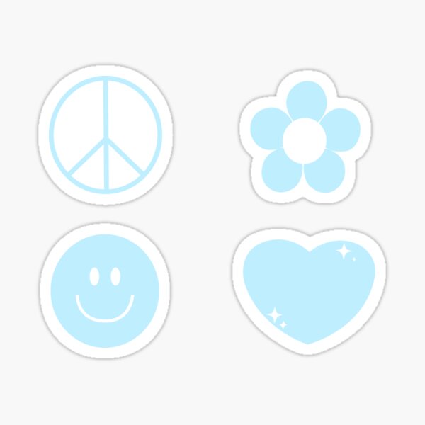 "Blue sticker pack" Sticker for Sale by espanier | Redbubble