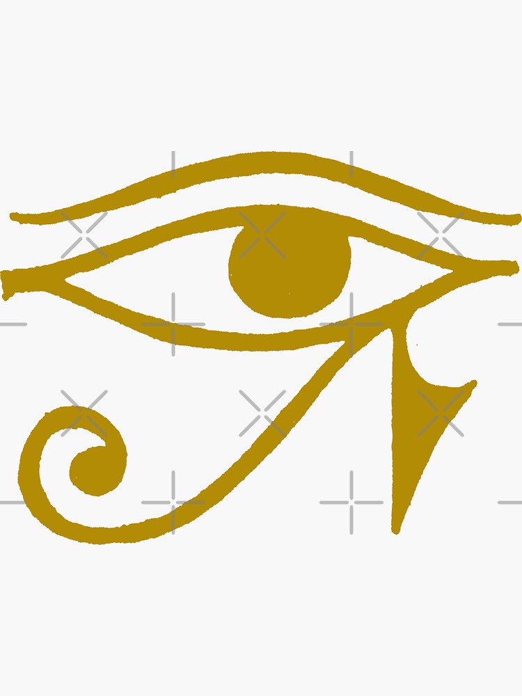 Eye Of Horus Egyptian Design Sticker For Sale By Anymoment Redbubble