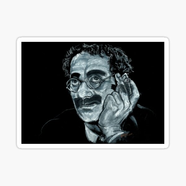 "Groucho Marx" Sticker for Sale by avalard | Redbubble