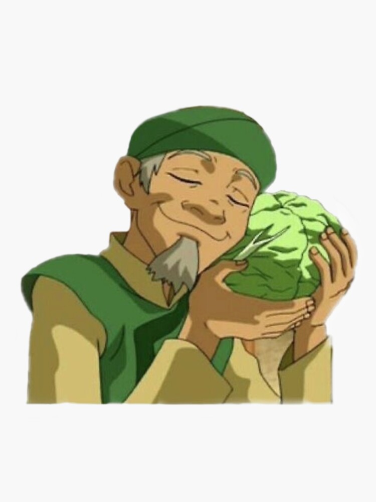 "Cabbage Man Avatar the Last Airbender " Sticker for Sale by Savoryyyy ...