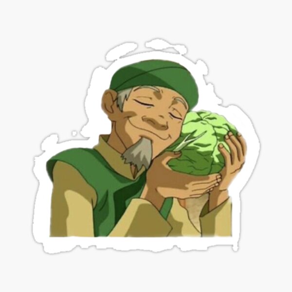"Cabbage Man Avatar the Last Airbender " Sticker for Sale by Savoryyyy ...