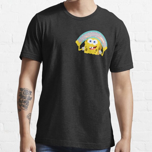 "SpongeBob SquarePants Imagination Rainbow Transgender Flag" T-shirt ...