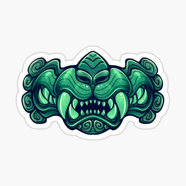 "Jade Beast Maw" Sticker for Sale by doomed-dreamer | Redbubble