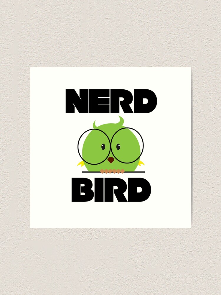 "Nerd Bird with glasses" Art Print for Sale by berlinrob | Redbubble