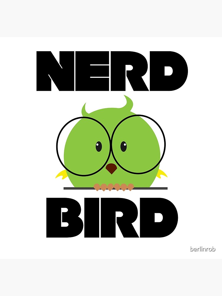 "Nerd Bird with glasses" Art Print for Sale by berlinrob | Redbubble