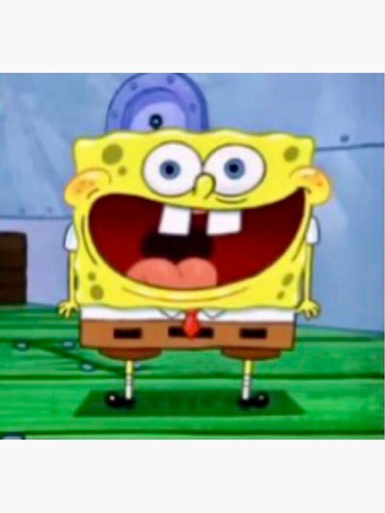 "Spongebob Smiling" Sticker for Sale by Swag-N-Stuff | Redbubble