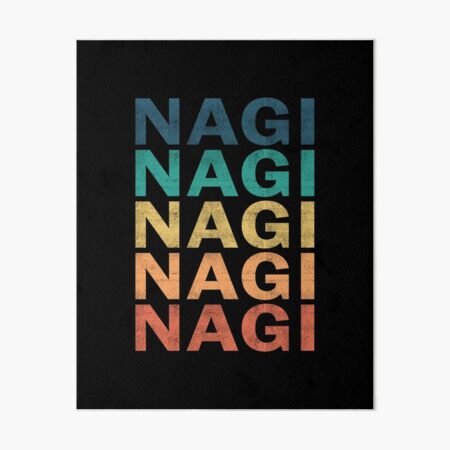 Lámina rígida «Camiseta con nombre de Nagi - Camiseta de artículo de ...