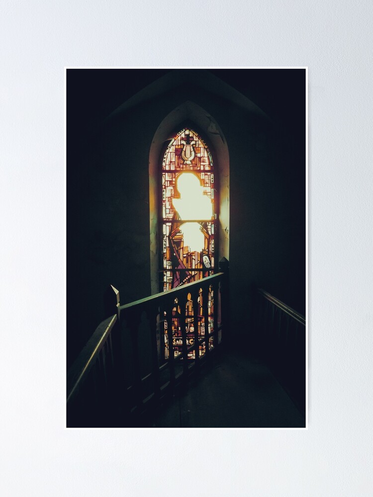 "Broken church window" Poster for Sale by Elsterart | Redbubble