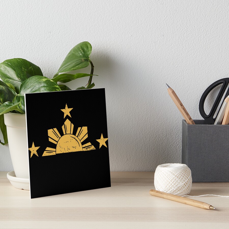 "Three Stars and a Sun Vector" Art Board Print for Sale by ...