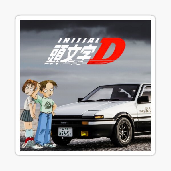 "Initial D AE86" Sticker for Sale by PrintsByDretti | Redbubble