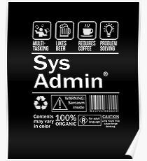 System Administrator: Posters | Redbubble
