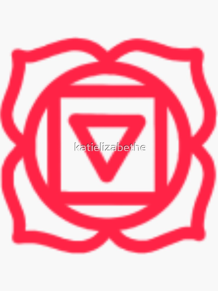 "Root Chakra Outline" Sticker by katielizabethe | Redbubble