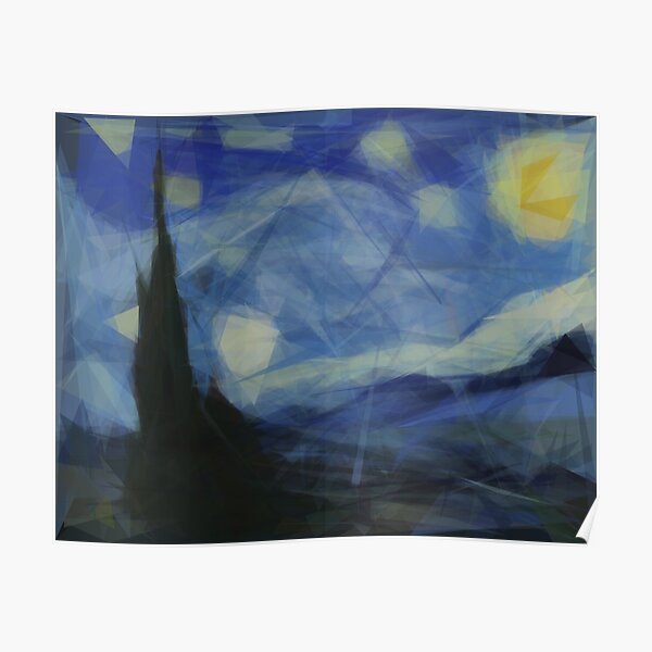 "Starry Night 724" Poster by harrisopolis | Redbubble