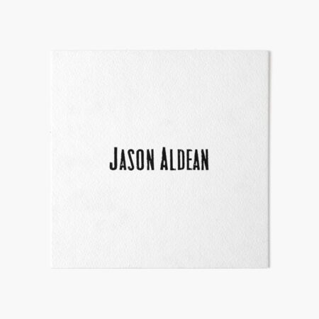 "Jason Aldean Logo" Art Board Print for Sale by Shannonmurray85 | Redbubble