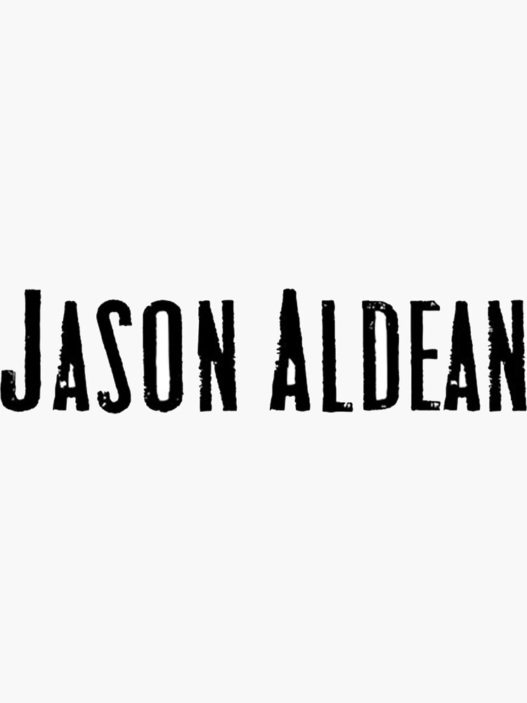 "Jason Aldean Logo" Sticker for Sale by Shannonmurray85 | Redbubble